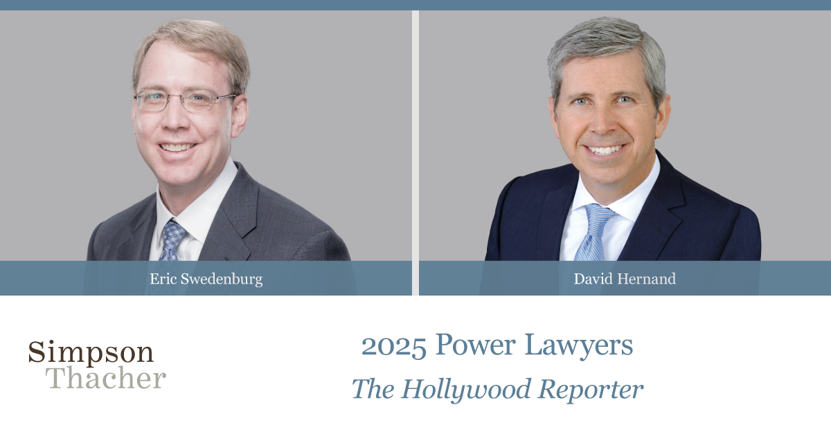 Eric Swedenburg and David Hernand Named to The Hollywood Reporter’s ...