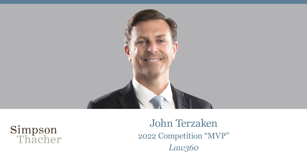 John Terzaken Profiled in Law360 as 2022 Competition “MVP”