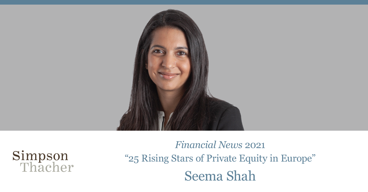 Financial News Names Seema Shah Among “25 Rising Stars of Private ...