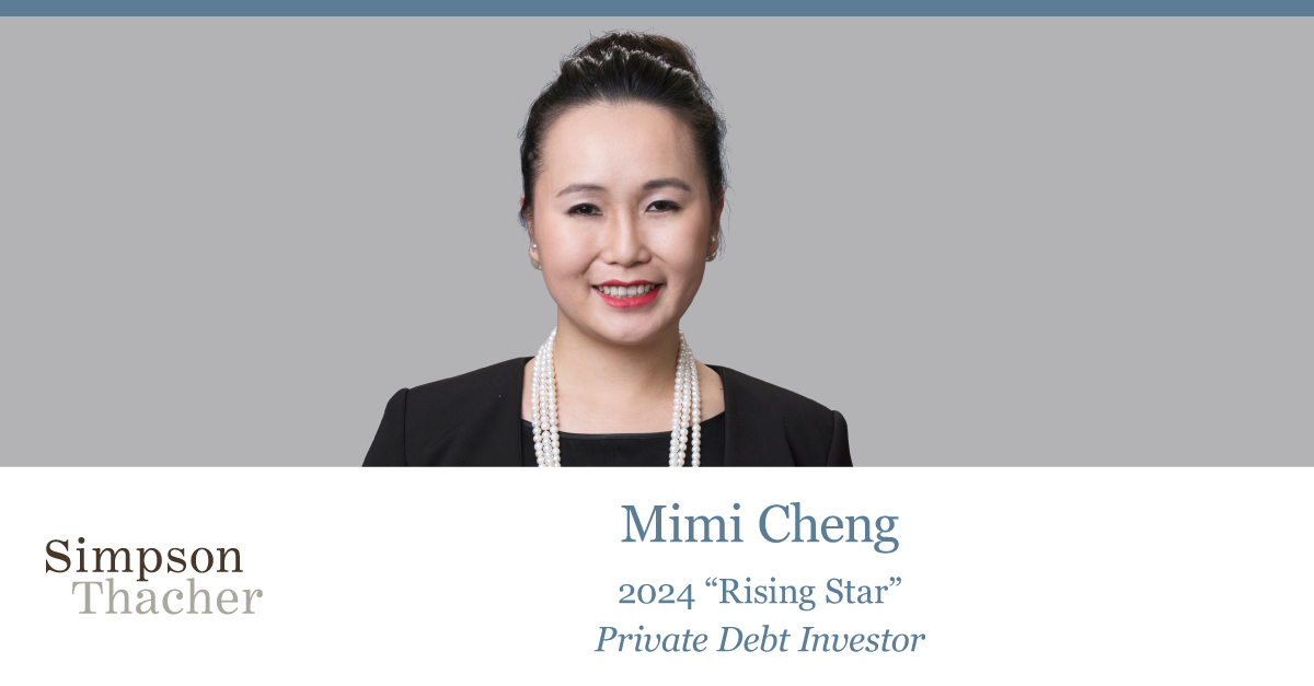 Mimi Cheng Named a 2024 “Rising Star” by Private Debt Investor